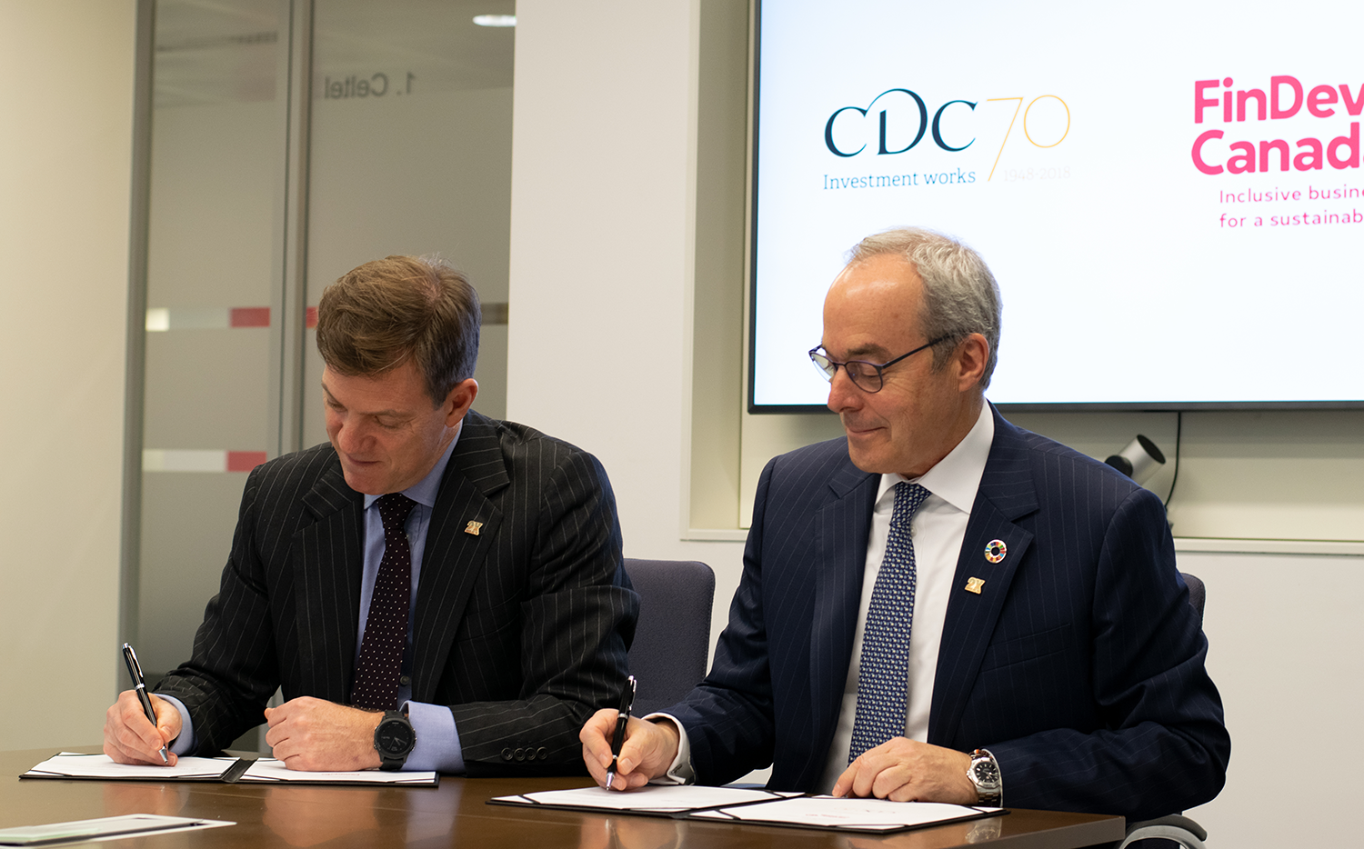 FinDev Canada and CDC sign agreement to contribute towards the ...